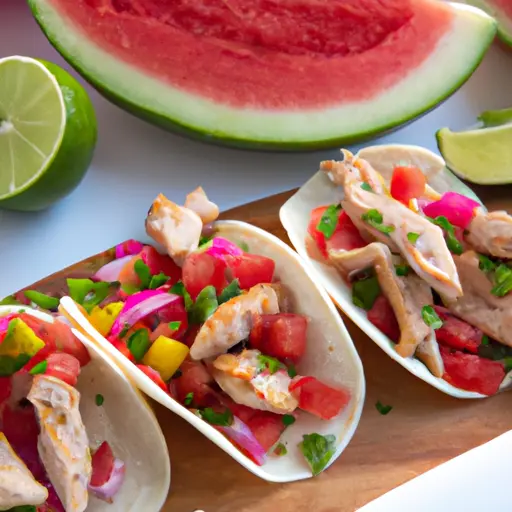 Watermelon Chicken Tacos